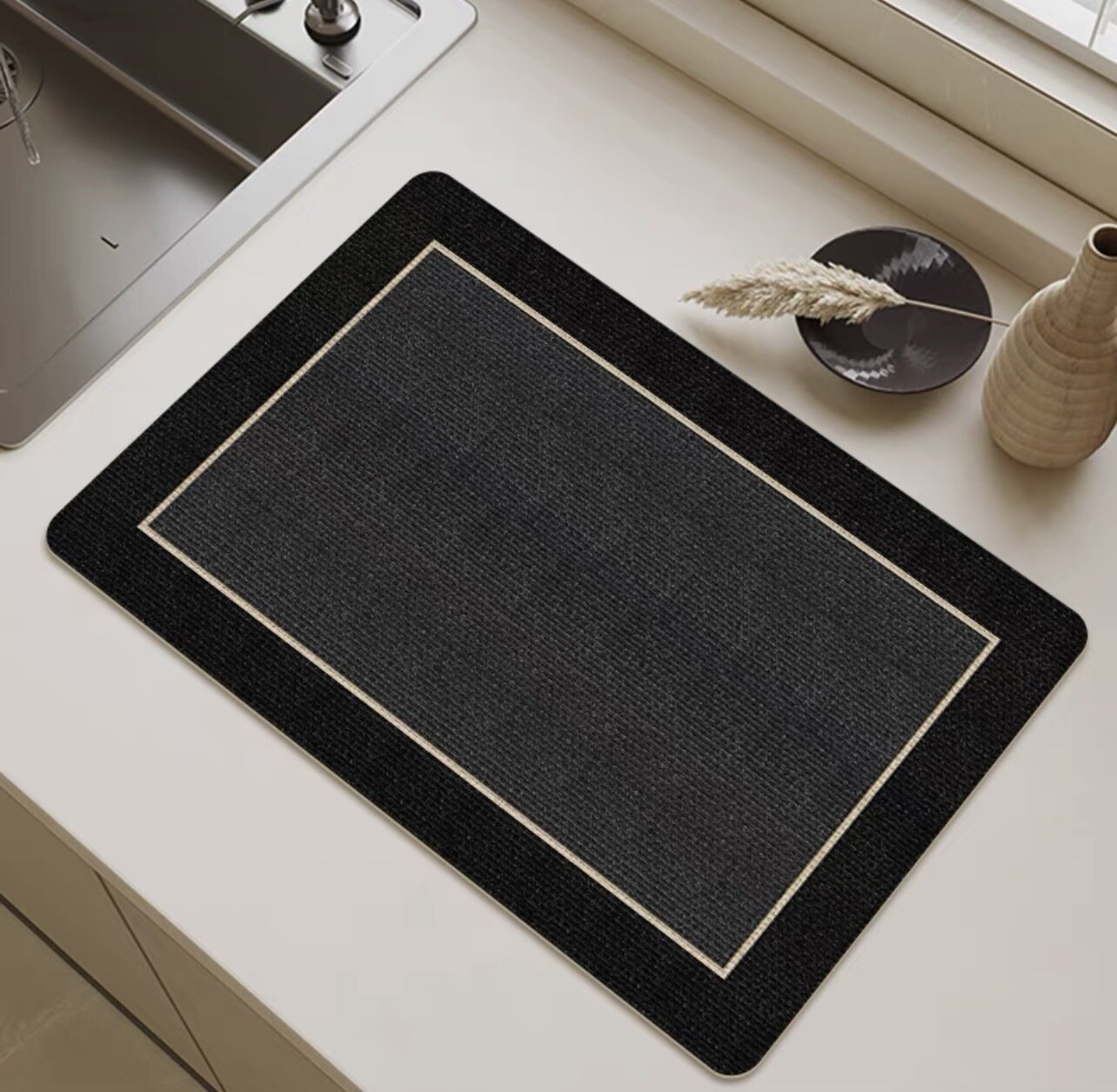 Технологичный кожаный дренажный коврик для кухонной столешницы, впитывающий воду, маслостойкий, водонепроницаемый, грязеотталкивающий, для смесителя, раковины, обеденного стола