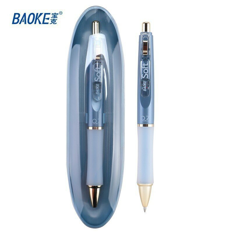 ⭐Ручка гелевая выдвижная Baoke высокого класса, подарочная серия, для офиса и бизнеса, с возможностью нанесения логотипа, большая емкость⭐