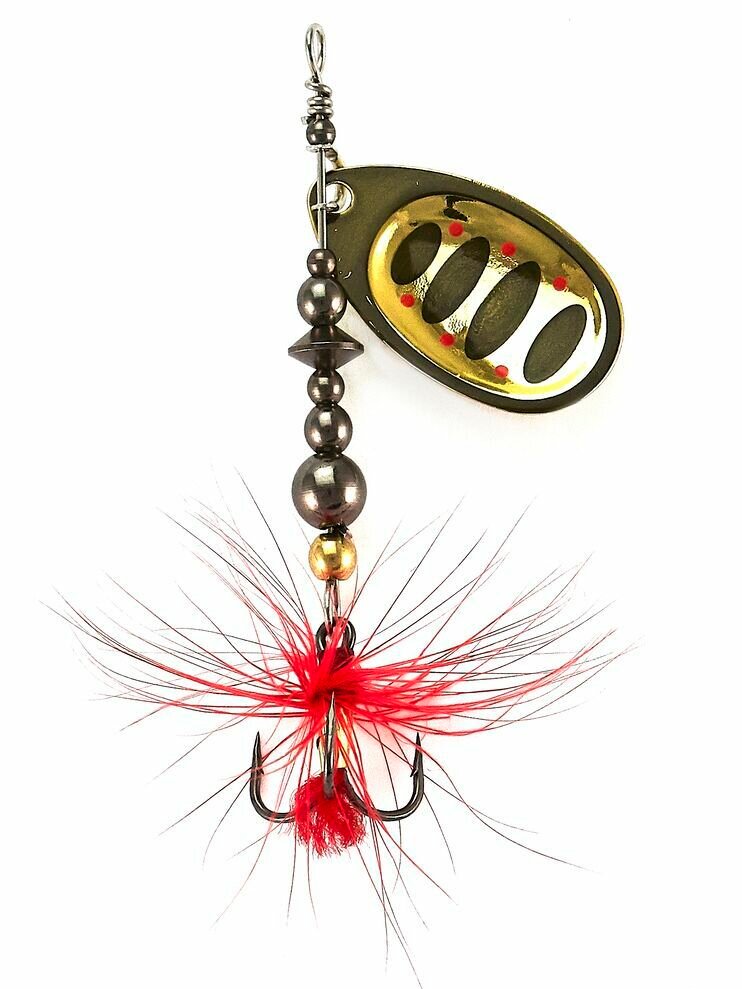 Блесна вращающаяся LUCKY JOHN BONNIE BLADE 2, расцветка 001, вес 4,3 г, размер #2 / Блесна для рыбалки на щуку, окуня