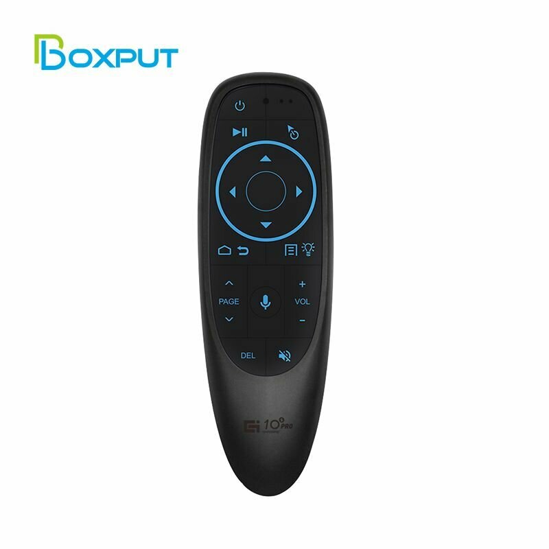 Универсальный пульт для телевизора BOXPUT смарт тв/ G10s pro BT/air mouse (2.4G, BLE, голосовое управление, Шестиосевой гироскоп, подсветка)дистанционное управление