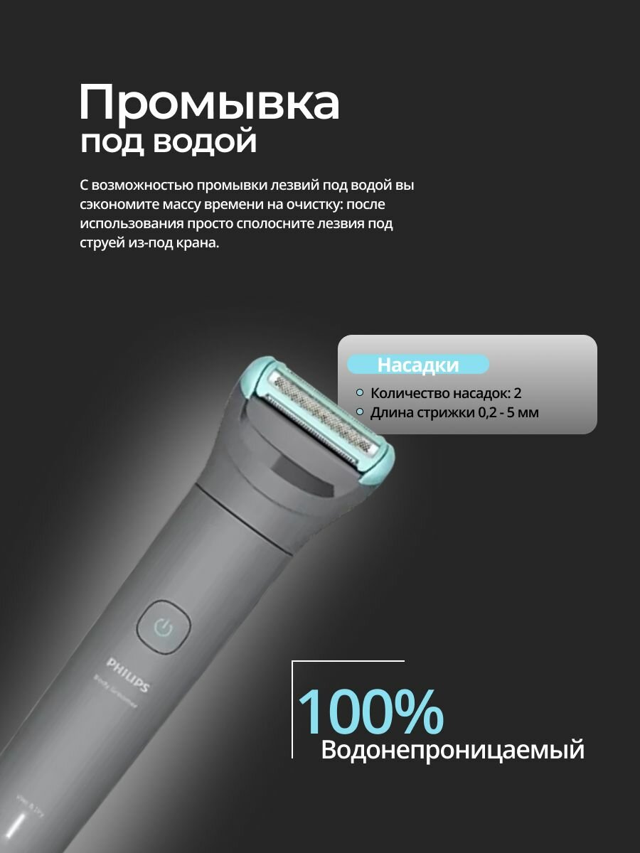 Триммер Philips BG3480/15 Gray — фото 1