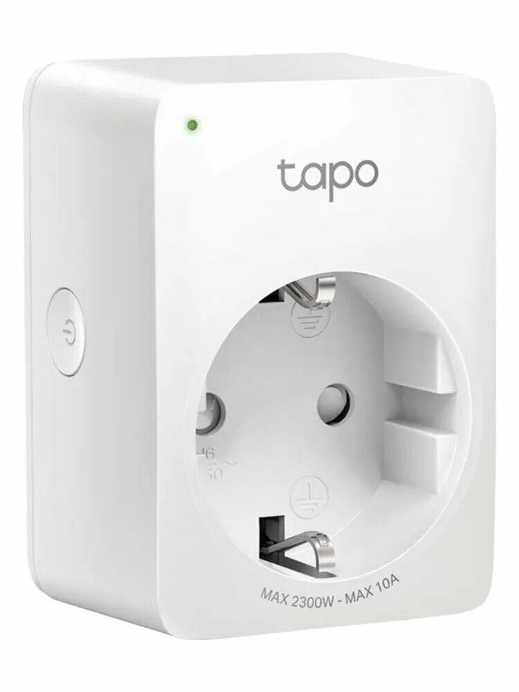 Умная WiFi розетка TPLink Tapo P100, мини, 10А, управление приложением