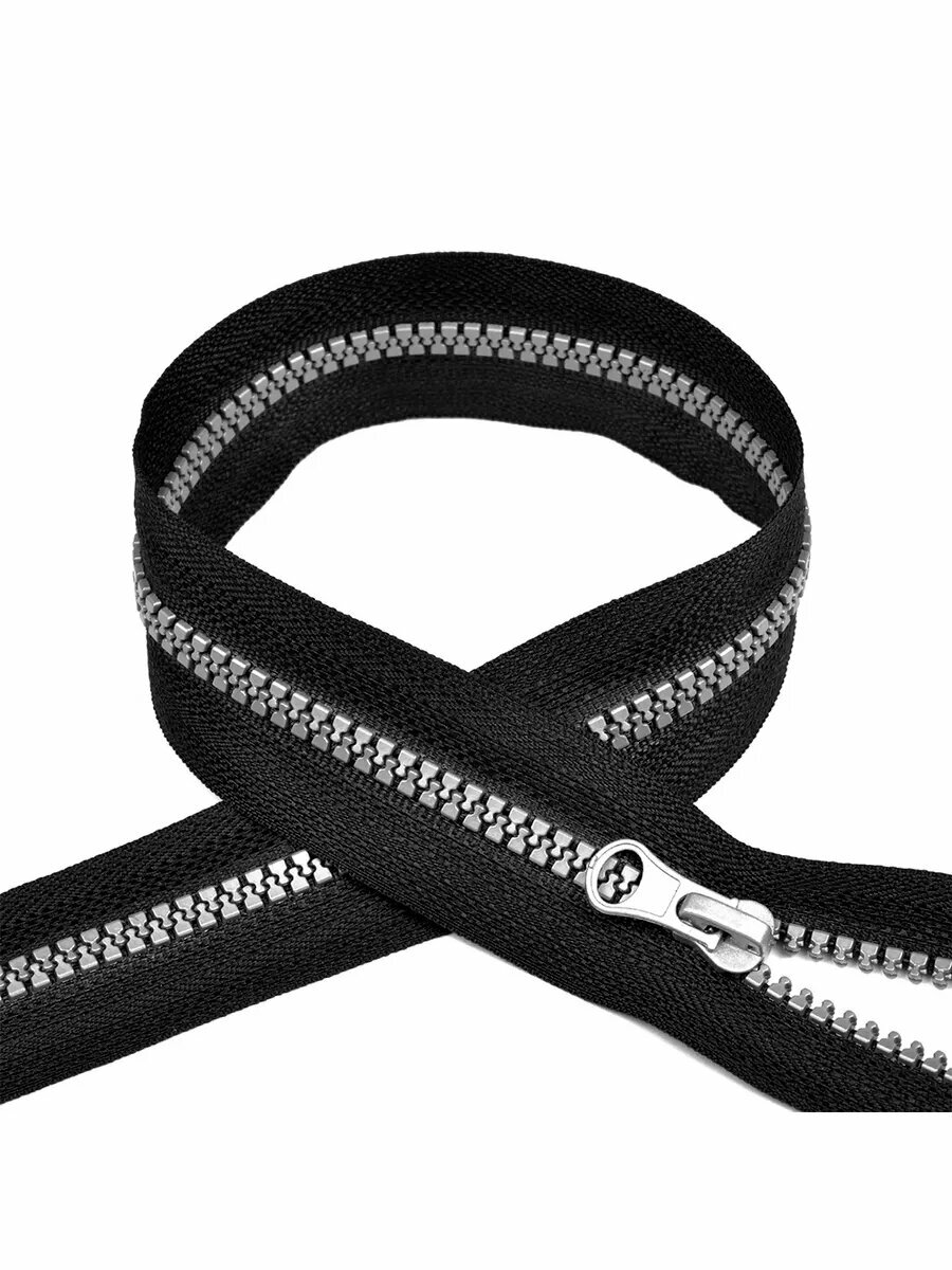 Молния трактор №5 1 замок 50 см черный 50 шт F322