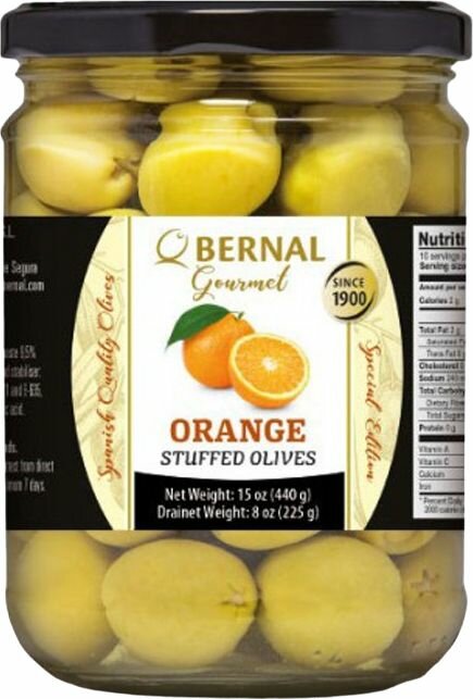 Оливки фаршированные апельсином, 436 г