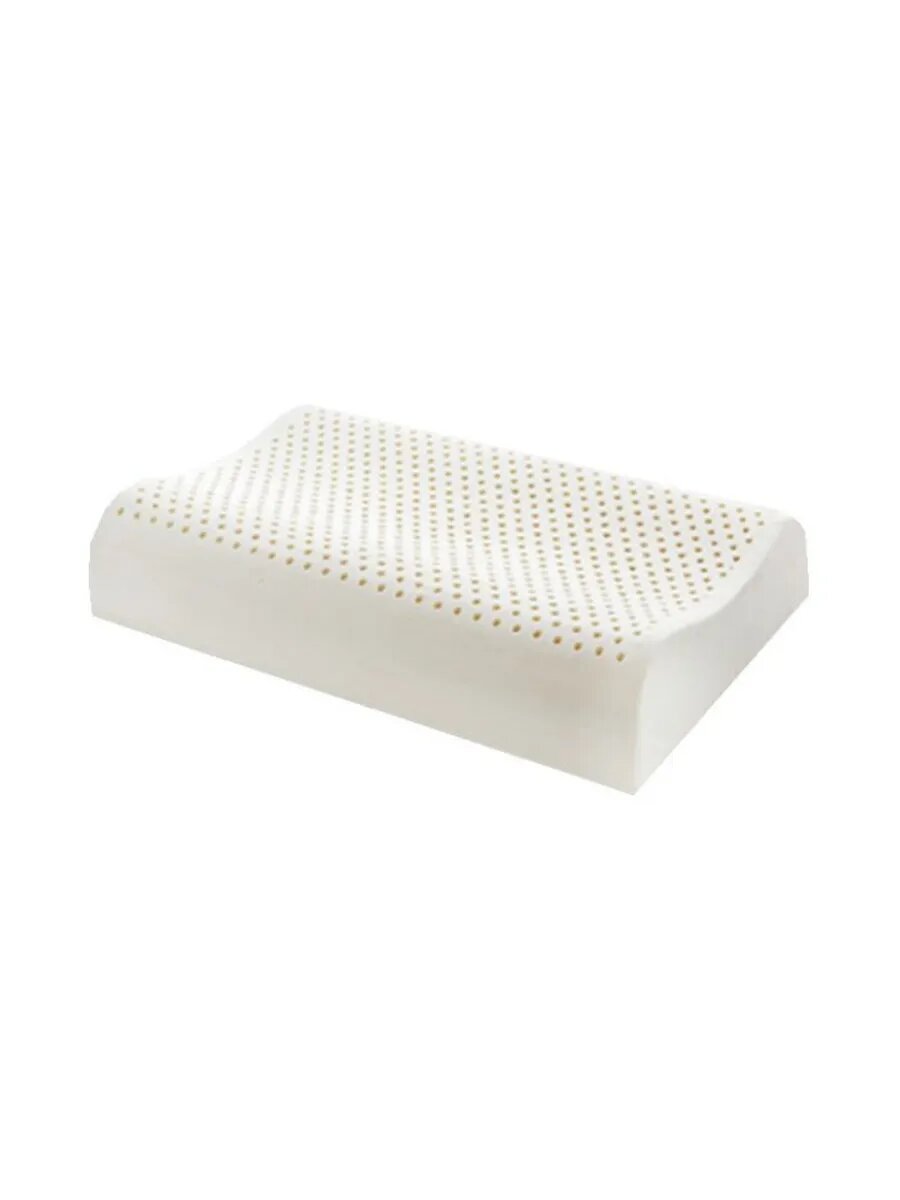 Подушка Noyoke Plush Wave латекс 60x40x12-10 см белая