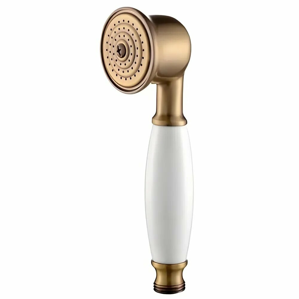 Душевая головка в стиле ретро, керамическая ручка, медь