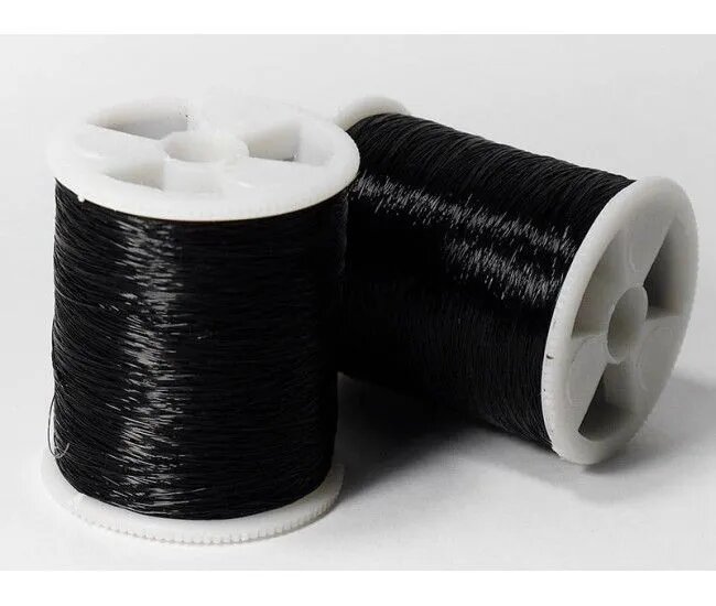 Мононить- леска для бисероплетения цв. черный/ 100м/ диам.0,15мм
