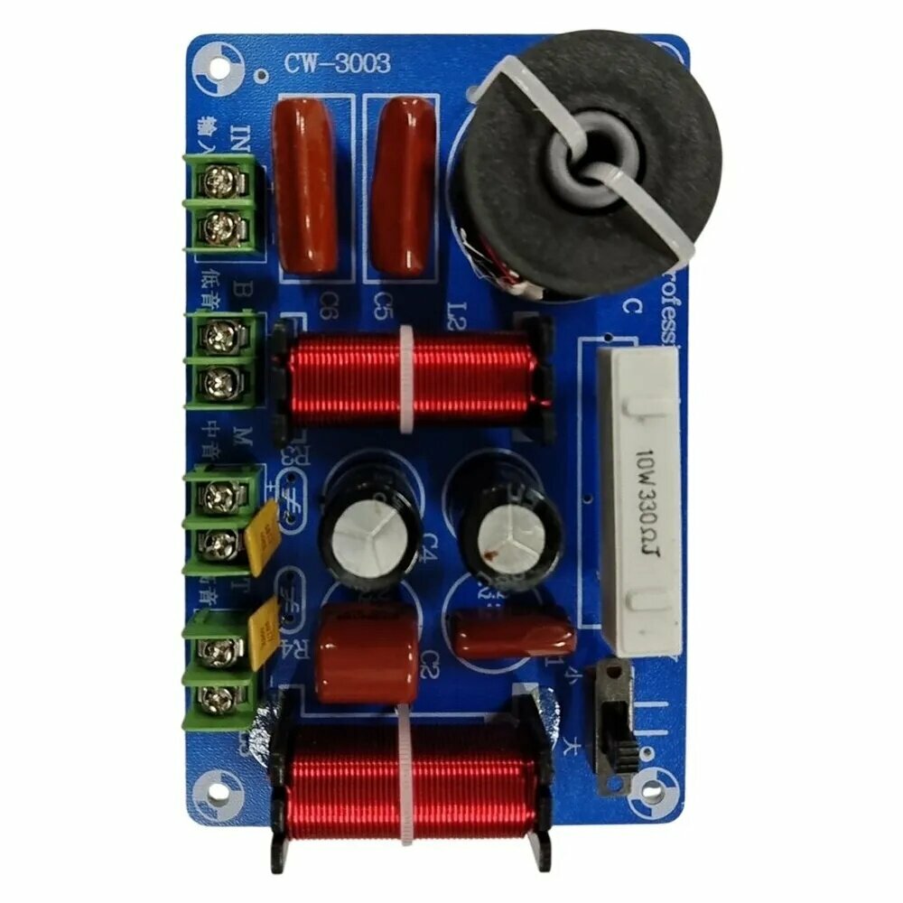 3-полосный делитель частоты динамика, распределительная плата кроссоверного фильтра Hi-Fi для DIY KTV