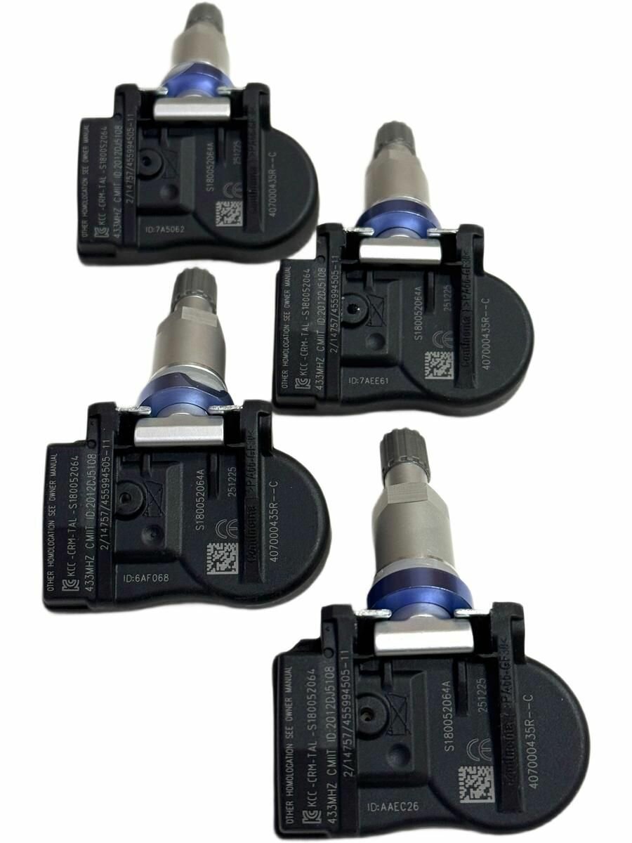 Комплект 4-x датчиков давления шин для Renault 407000435R