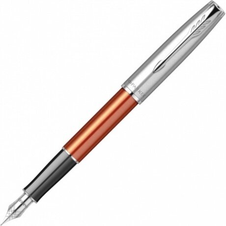 Ручка перьев. Parker Sonnet Essential SB F545 (CW2169228) LaqOrange CT F сталь нержавеющая подар. кор.