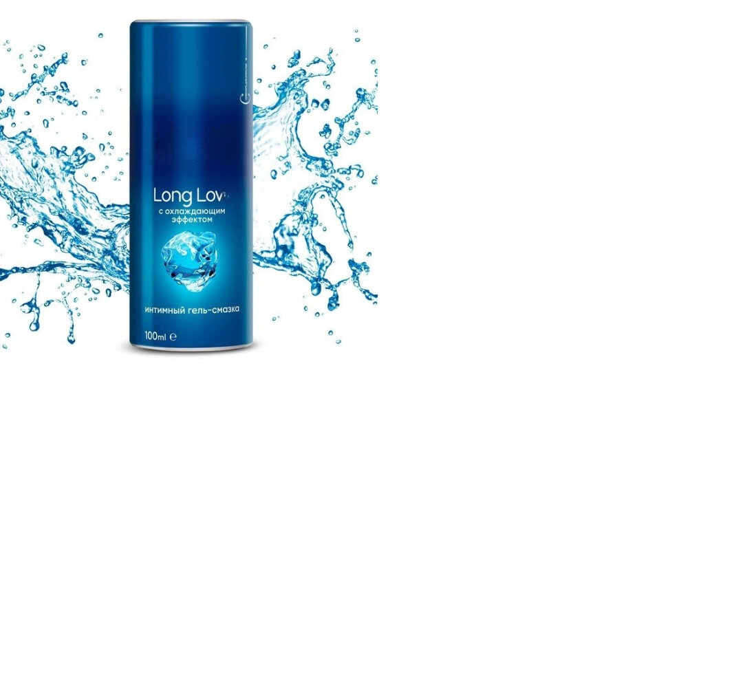 Смазка интимная Long Love лубрикант на водной основе с охлаждающим эффектом, 100 мл