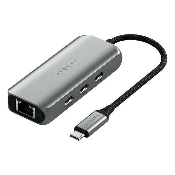 USB-хаб Satechi 4-in-1 USB-C Hub With 2.5 Gigabit Ethernet (ST-H3C25EM) Space Gray