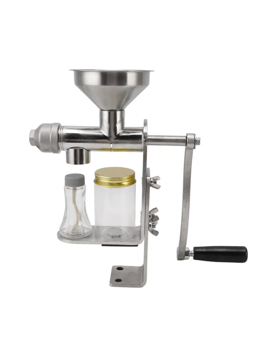 Ручной пресс для масла из нержавеющей стали, простой в
