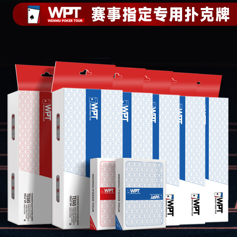 Клуб покера WPT Texas Hold'em, специальный PVC, большой персонаж, прочный утолщенный пластиковый покер