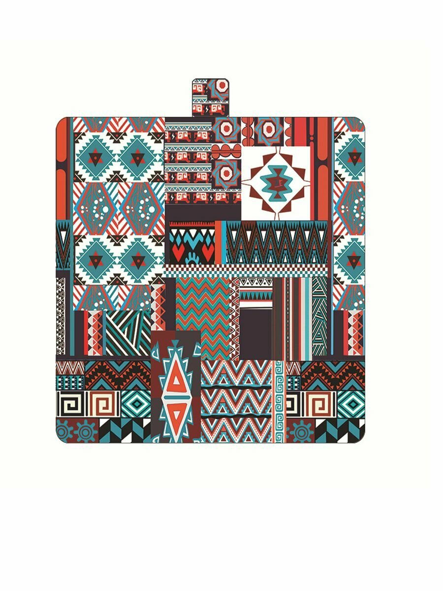 Большой универсальный пляжный, туристический коврик для пикника, 200х200 непромокаемый, компактный, легкий, складной, влагостойкий коврик для отдыха на природе, пляжное покрывало