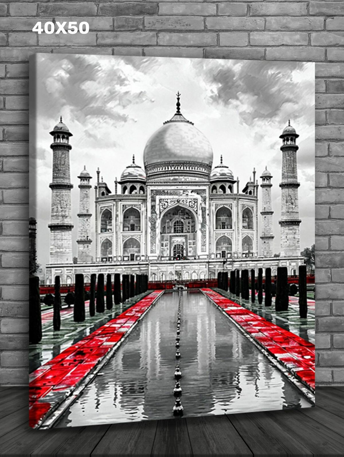 Картина на стену интерьерная 40х50 Индия Тадж-Махал