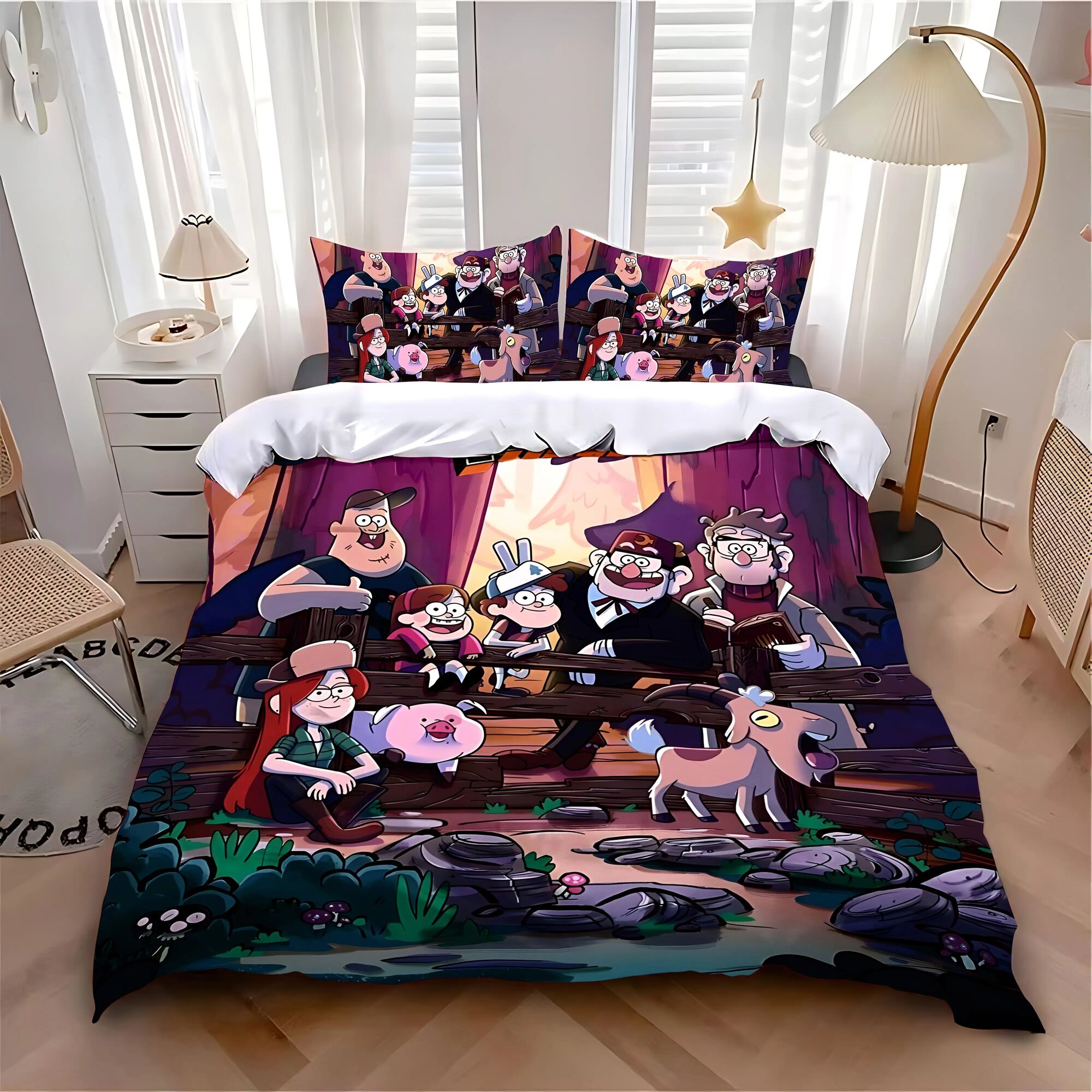 Комплект постельного белья G-Gravity F-Falls из полиэстера 140x200cm 3pcs, 2