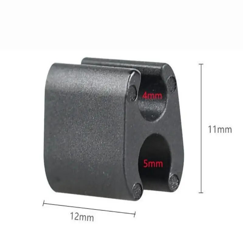 6 шт, черное складное устройство для крепления и организации велосипеда, нейлоновое открытие, U-образный зажим для кабеля переключения передач, аксессуары для велоспорта