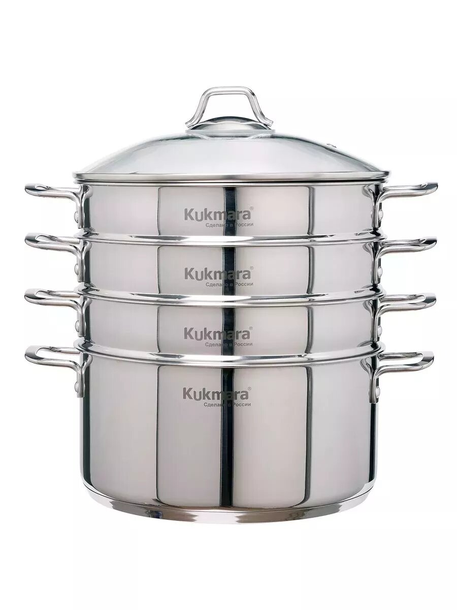 Мантоварка Kukmara, нержавеющая сталь 3 сетки, 6 л