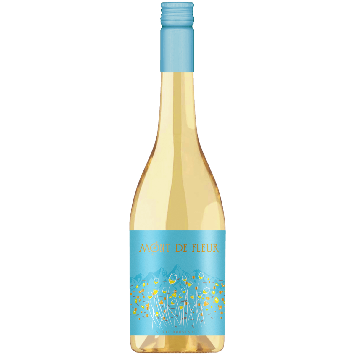 Вино Mont De Fleur белое полусухое 0,75 л
