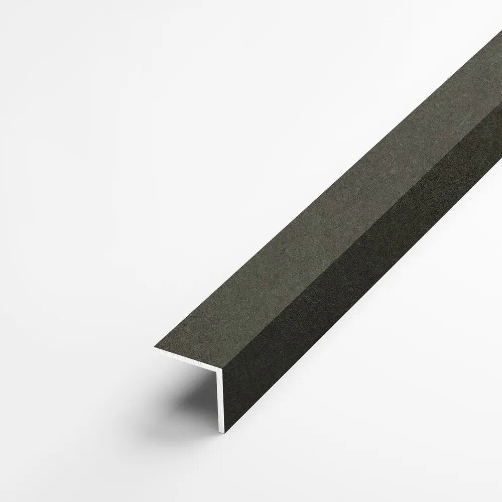 Уголок бетон тёмный 10х10мм длина 2,7 метра , угол внешний алюминиевый