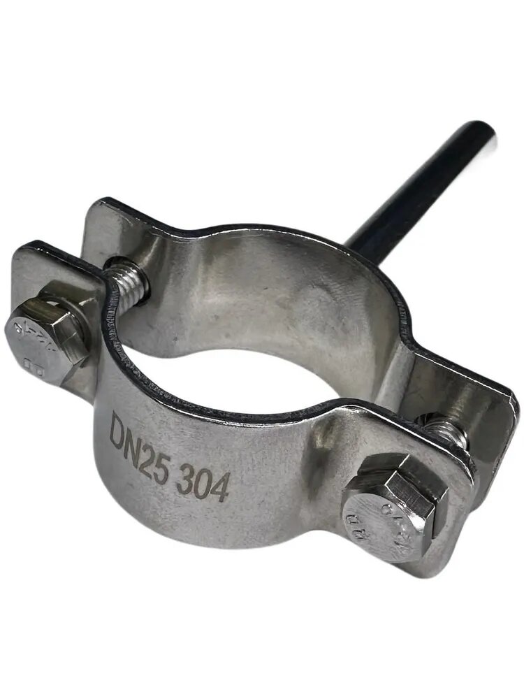 Трубный хомут на ножке SS304 DN25