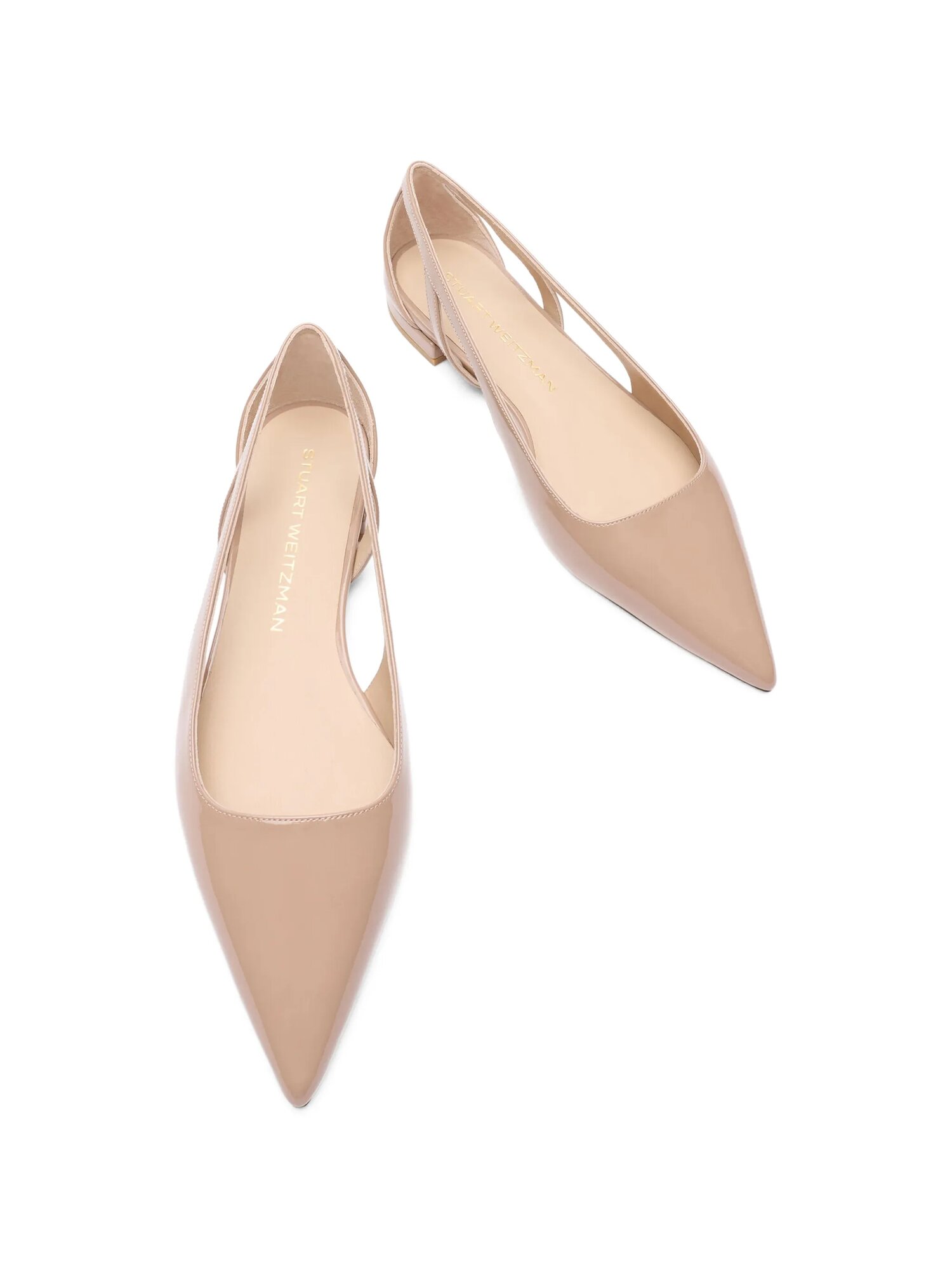 Туфли Stuart Weitzman Pointed-toe flat pumps, размер 36, разноцветный — фото 1