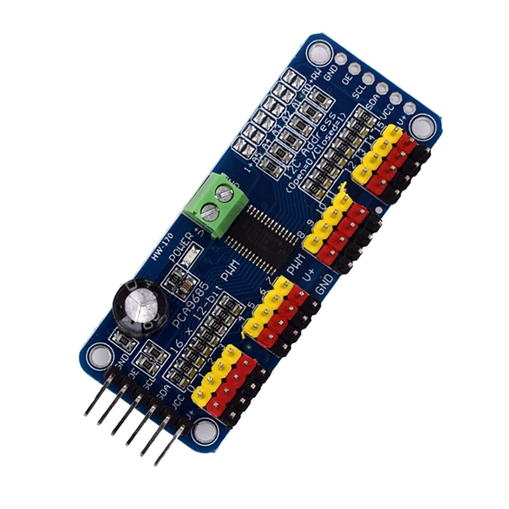 (170)16-канальный ШИМ/серво/контроллер платы сервопривода IIC PCA9685