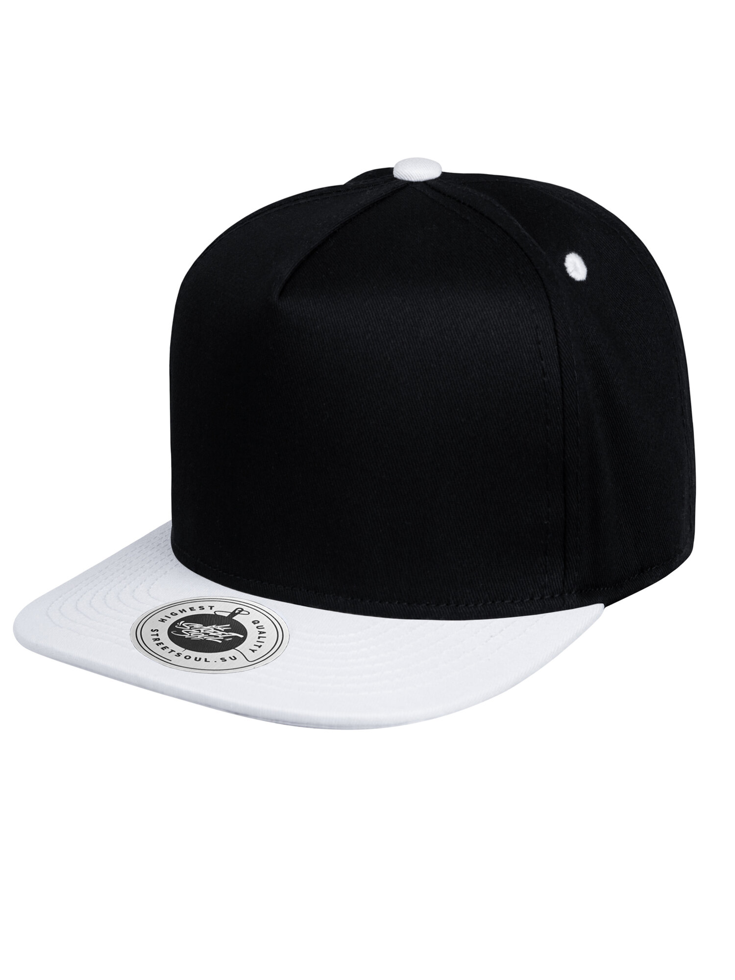 Бейсболка Бейсболка 003-5-2 Пятипанельная двухцветная хлопковая для мужчин