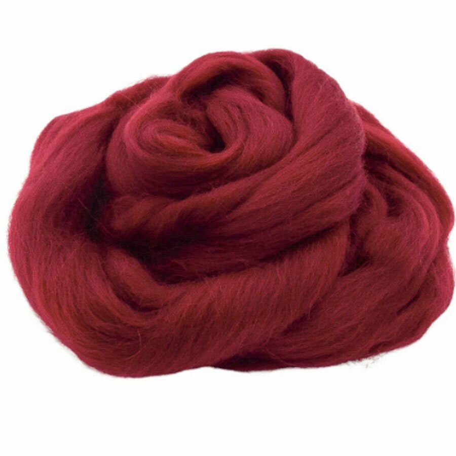 Гребенная лента (топс) 091 вишня 50 гр