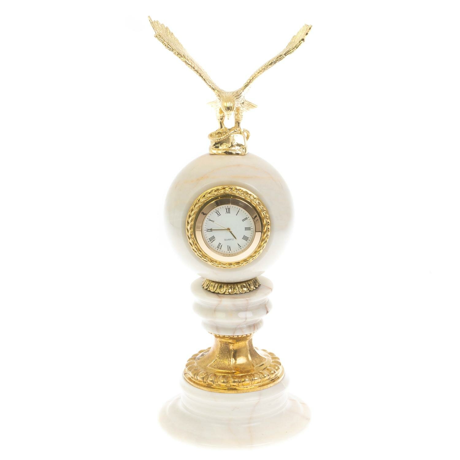 Часы "Орел" из газганского мрамора