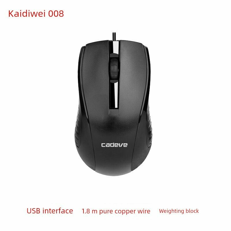 Мышь Cadeve/Cadeve с круглым ртом, USB проводная домашняя игра для PS2, игра с квадратным ртом, старомодный настольный