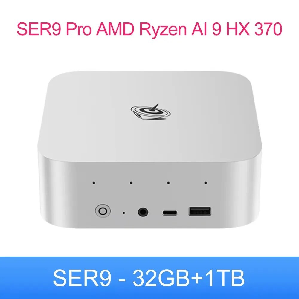 Beelink SER9 Мини-ПК AMD Ryzen AI 9 HX370 32GB1TB Silver