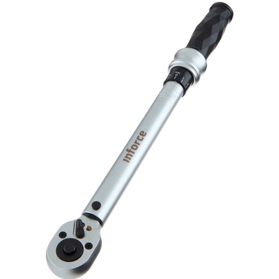 Inforce Динамометрический ключ 3/8" 20-110 Нм , Длина 240мм, Сталь Cr-V, Профессиональный, 06-05-107