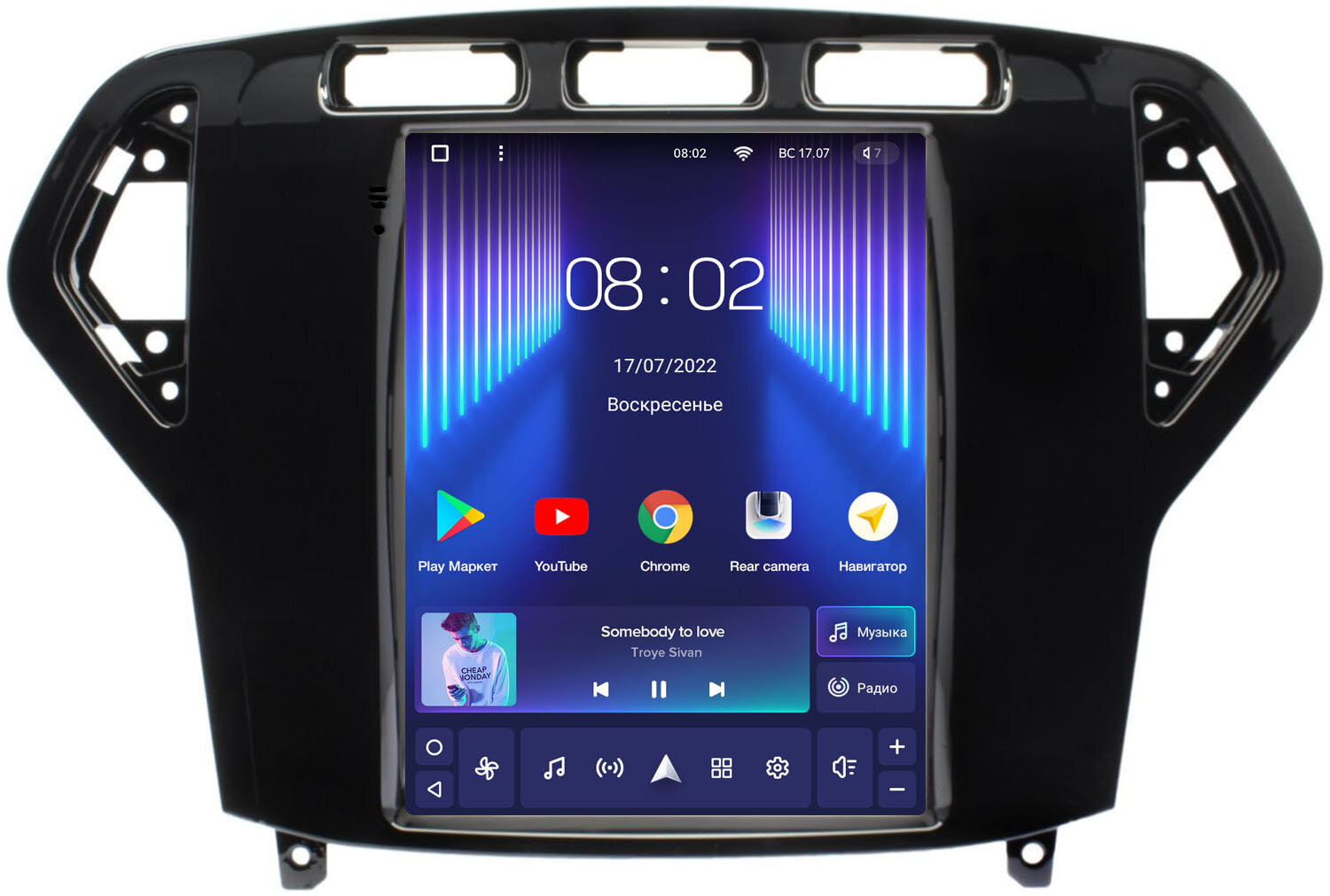 Штатная магнитола Ford Mondeo 4 2006-2010 Teyes TPRO 2 DS (Tesla) 9.7" 4/64 RM-FR140A Android 10 (4G-SIM, DSP, QLed)