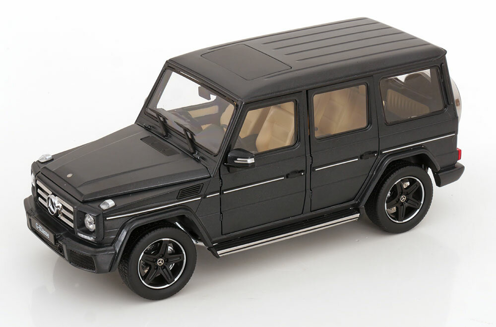 Модель коллекционная I-SCALE Mercedes W463 g-klasse designo 2015 matt-black / мерседес гелендваген черный