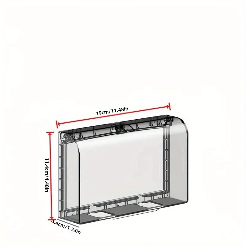 Универсальная настенная розетка типа 86, водонепроницаемая коробка, прозрачная пластина, защитная крышка переключателя, аксессуары для бытовой электрической розетки