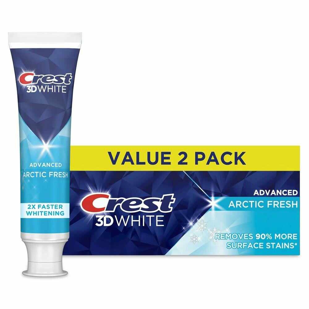 Отбеливающая зубная паста Crest 3D White Advanced Arctic Fresh 93 g (комплект из 2-х зубных паст)