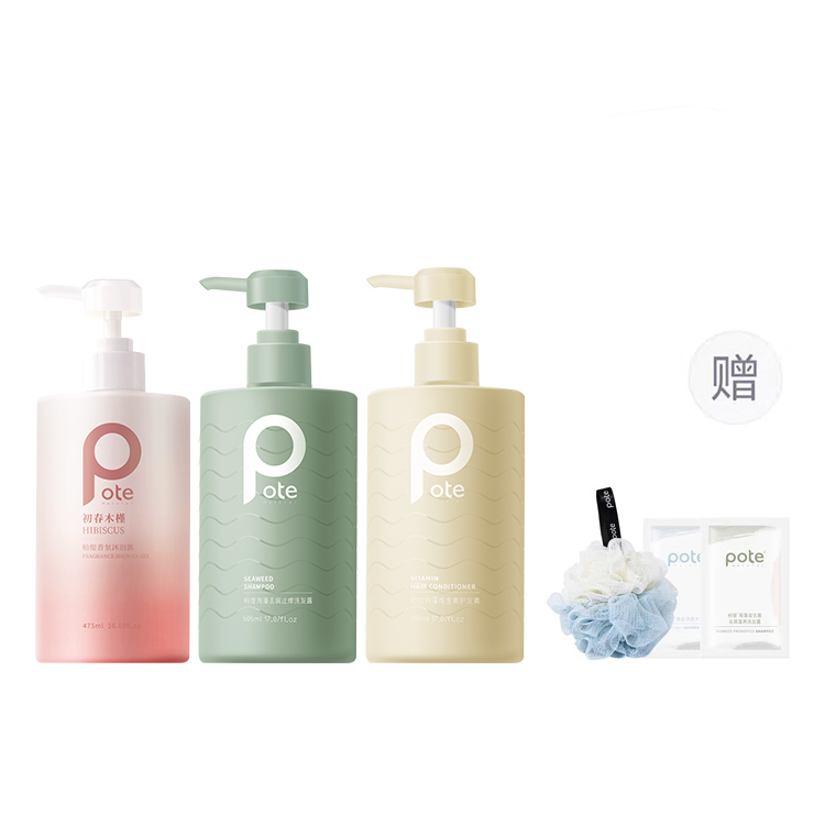 Гель для душа унисекс POTE Fragrance Collection Османтус и Фрезия очищающий 475мл*2/475мл+505мл 1379835822