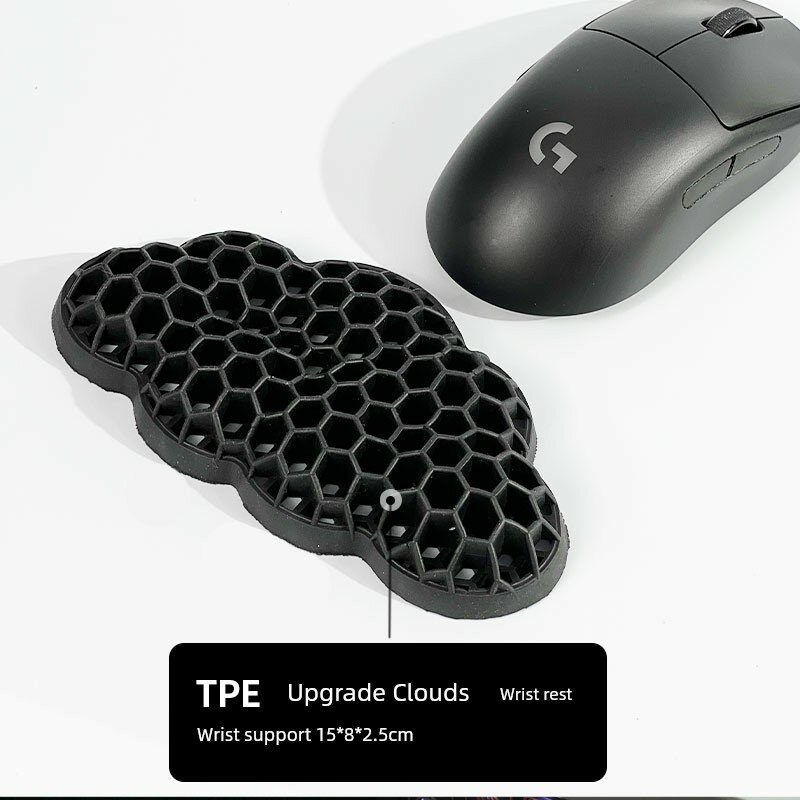 Подставка для запястий TPE Cloud Keyboard, коврик для мыши, дышащий, моющийся, для офиса, подставка для рук, моющаяся