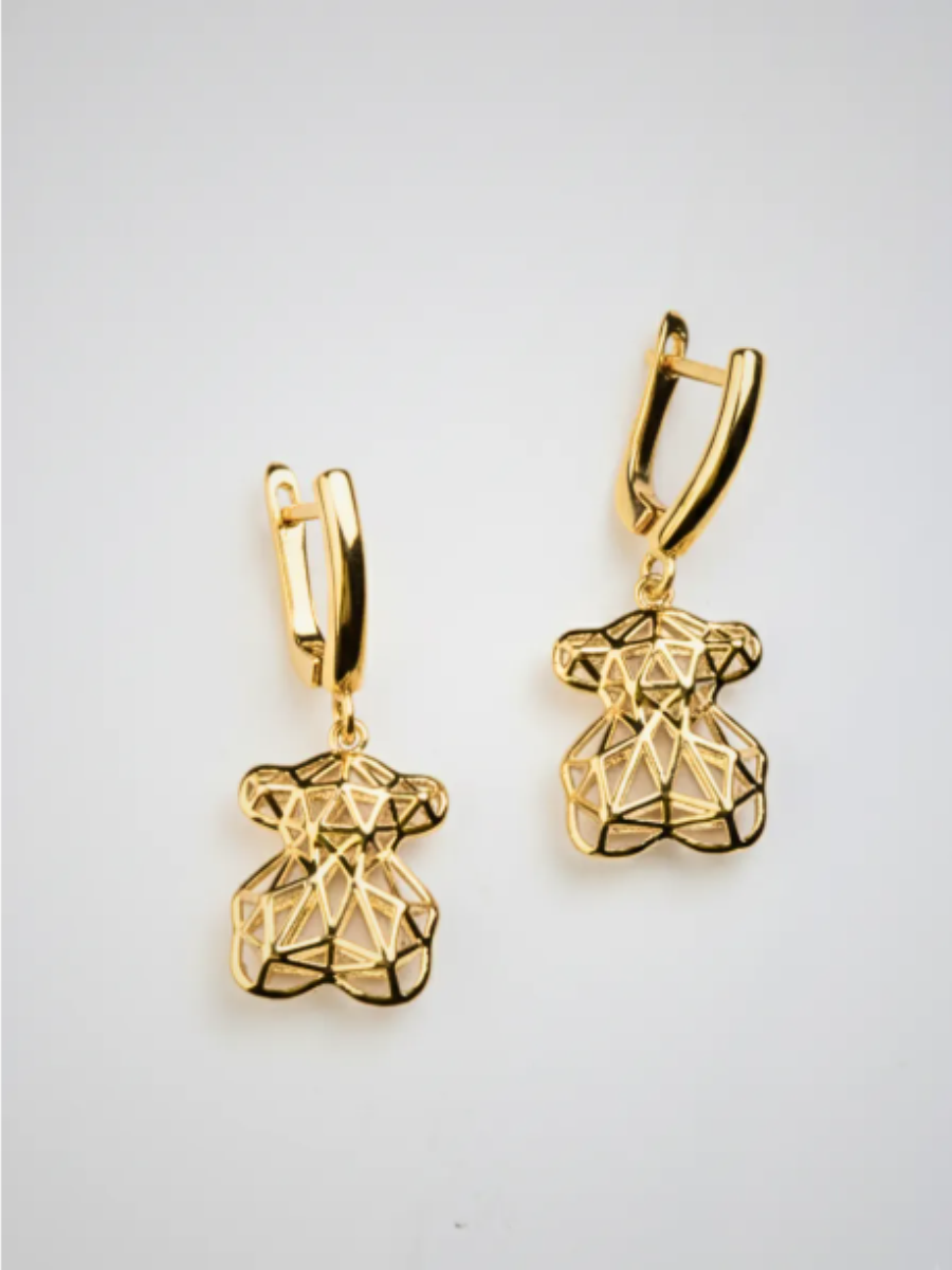 Серьги с подвесками, двусторонние