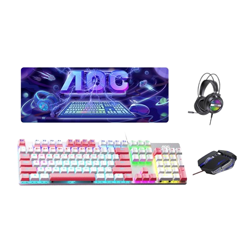 Клавиатура унисекс AOC 5820602 компьютерная игровая, с подсветкой, высокое качество, удобство использования