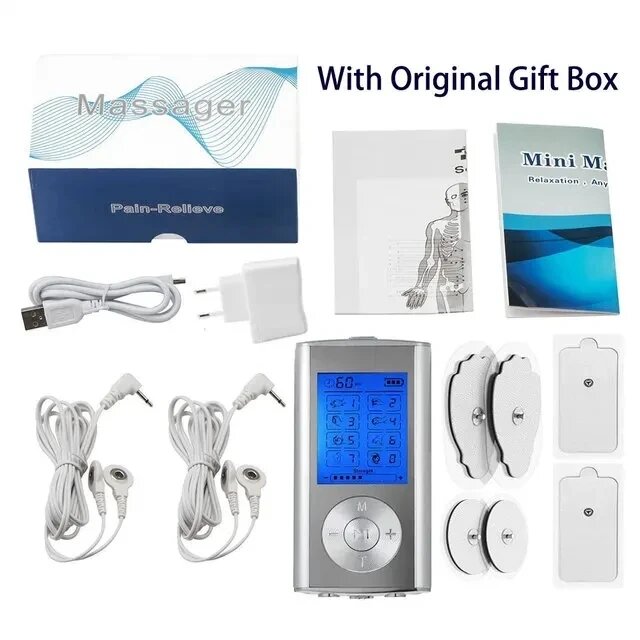 Электростимулятор для расслабления мышц kanyeHB, 8 режимов EU PLUG with Box