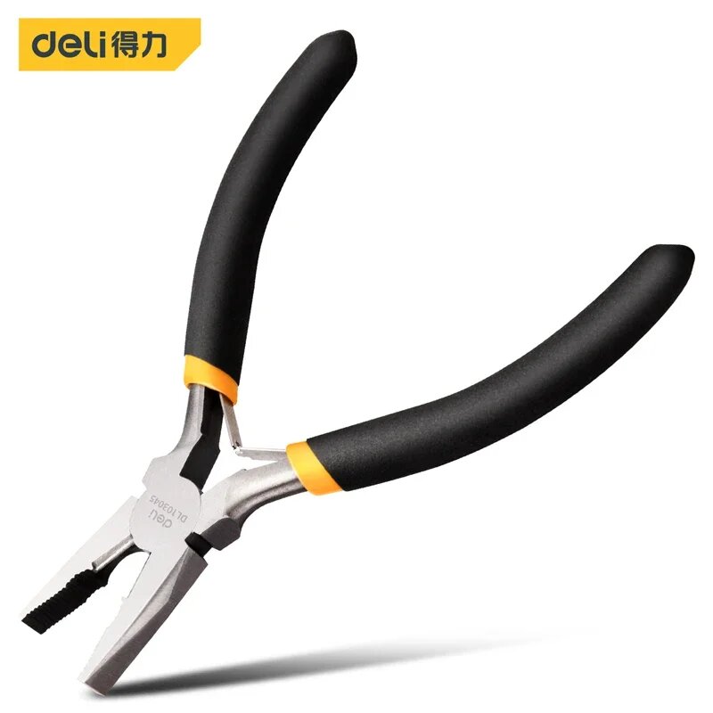 Плоскогубцы Deli 4.5 дюймов DL103045, черные