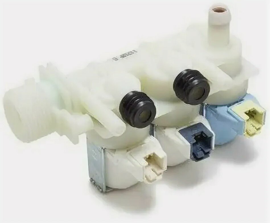 Электро-клапан залива воды (КЭН) 3W-90 в дозатор для стиральных машин Indesi, Ariston с сушкой