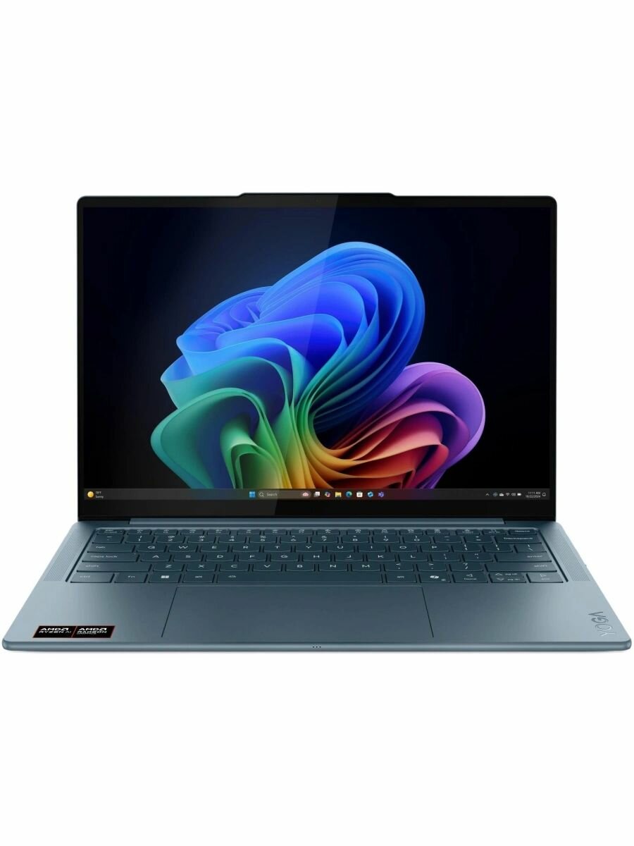 Ноутбук Lenovo Yoga Slim7 14AKP10 Ryzen AI 5 340/16Gb/SSD1Tb/840M/14"/OLED/2.8K/W11H/turquoise