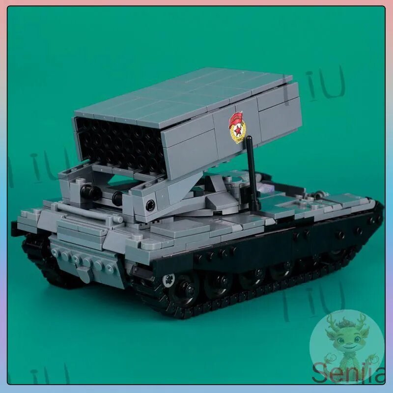 Россия TOS1A Тяжелый ракетный танк TOS-1A “Санберн” из мелких частиц (699 шт) — фото 1
