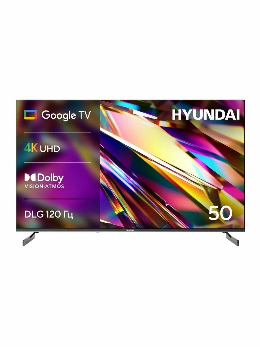 Телевизор Hyundai H-LED50BU7011, диагональ 50", разрешение 3840 x 2160, Black