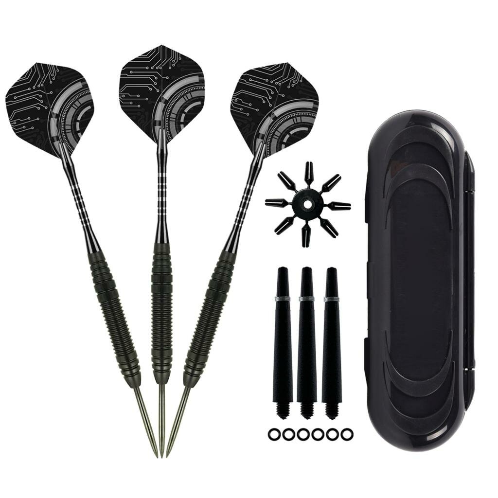 Металлические дартс с чехлом, Черный