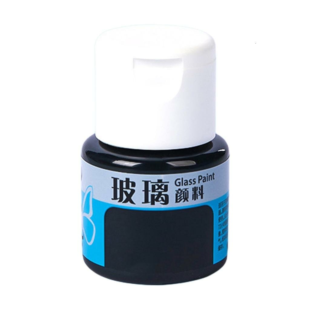 Стеклянная краска для витражей, Черный